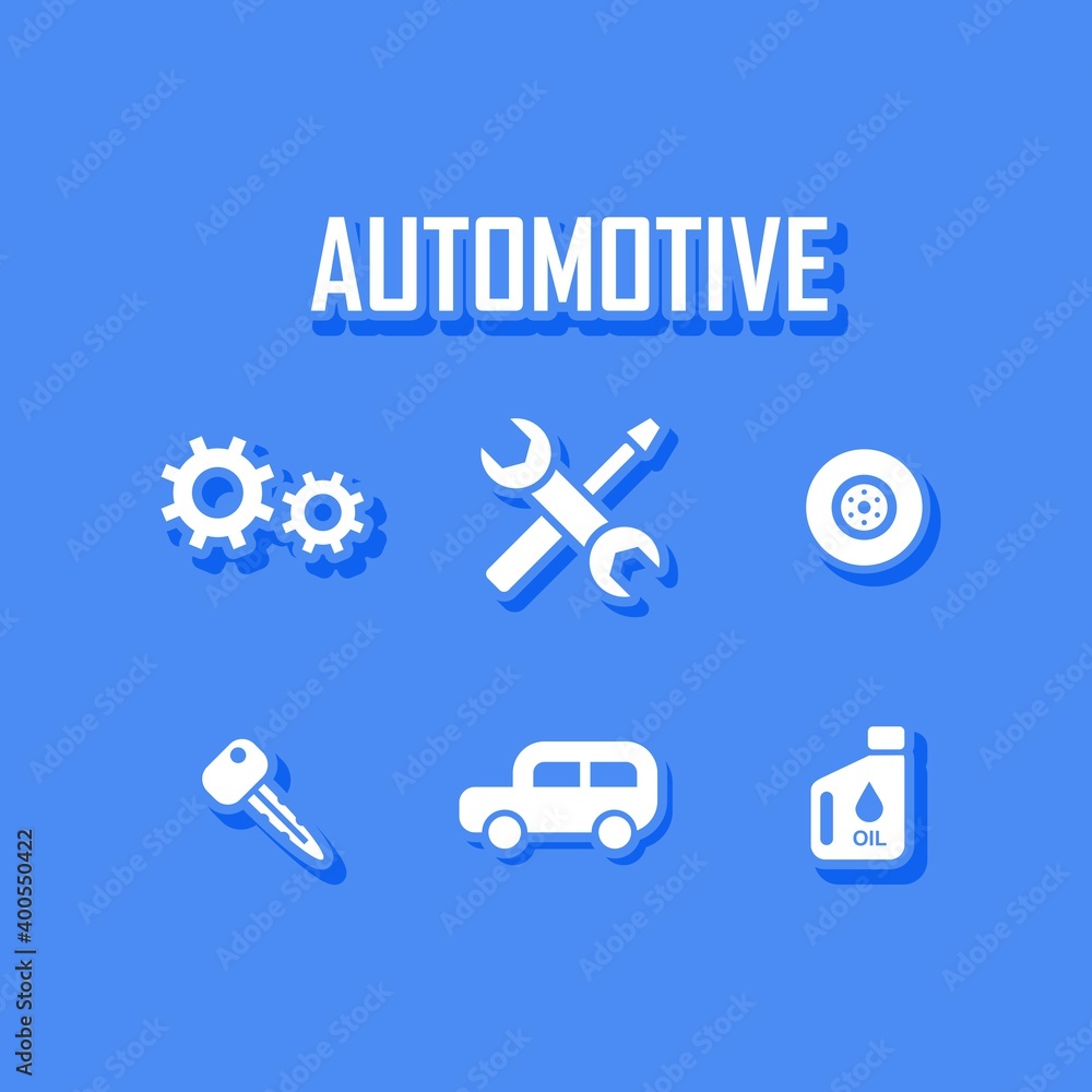 Automotive icon set vector. Easy to edit with vector file. Can use for ...