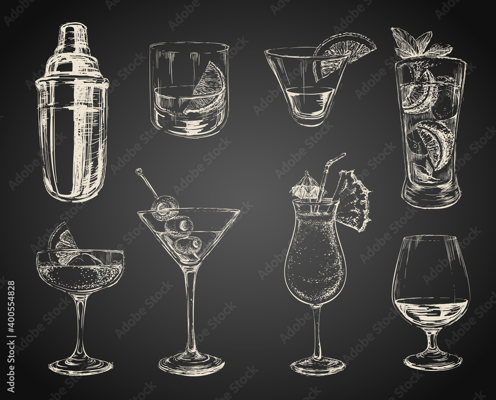 Alcohol Black Background
