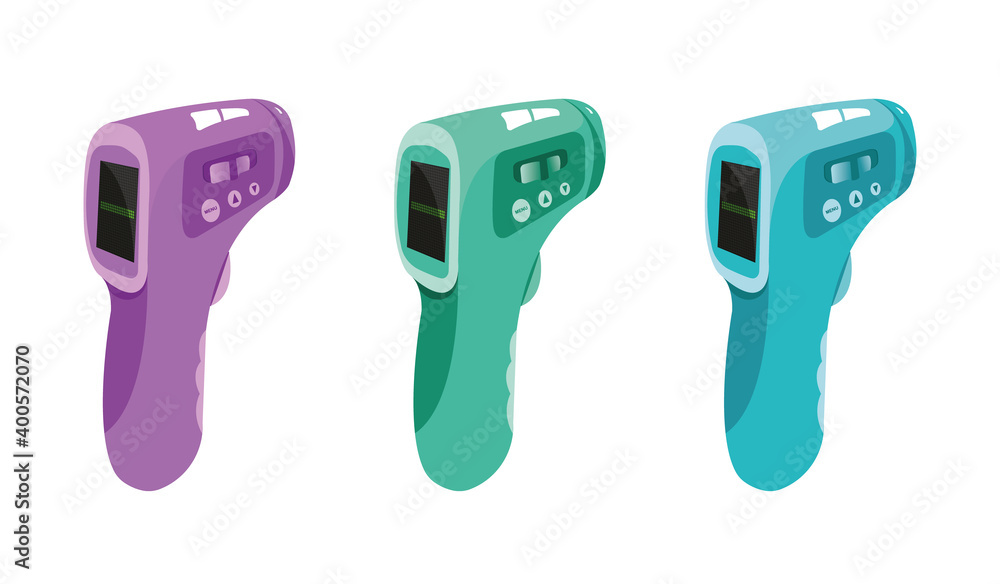 Infrared non-contact temperature thermometer gun for forehead with ...