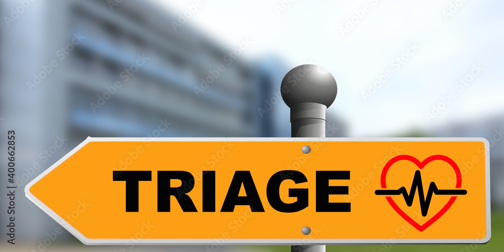 Triage im Krankenhaus Stock Illustration | Adobe Stock
