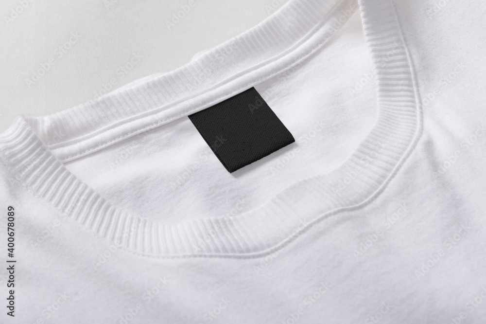 Logo mockup T-Shirt neck label Stock Photo | Adobe Stock