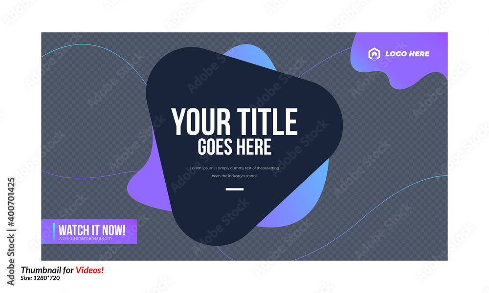 Editable thumbnail design for any videos customizable video thumbnail ...