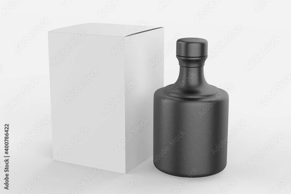 Matte Ceramic Bottle Mockup. Photo-realistic packaging mockup template ...