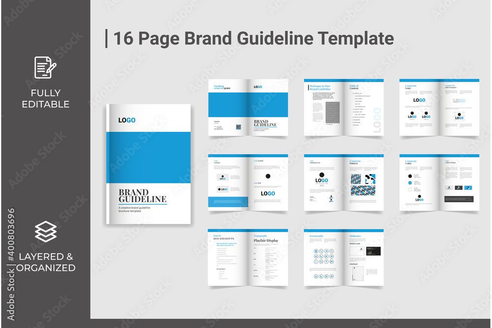 Brand Guideline template Brand Guidelines Brand Style Guidelines Brand ...