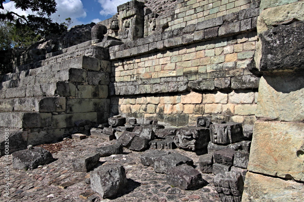 Copan, the archaeological site of Mayan civilization, Honduras. Central ...