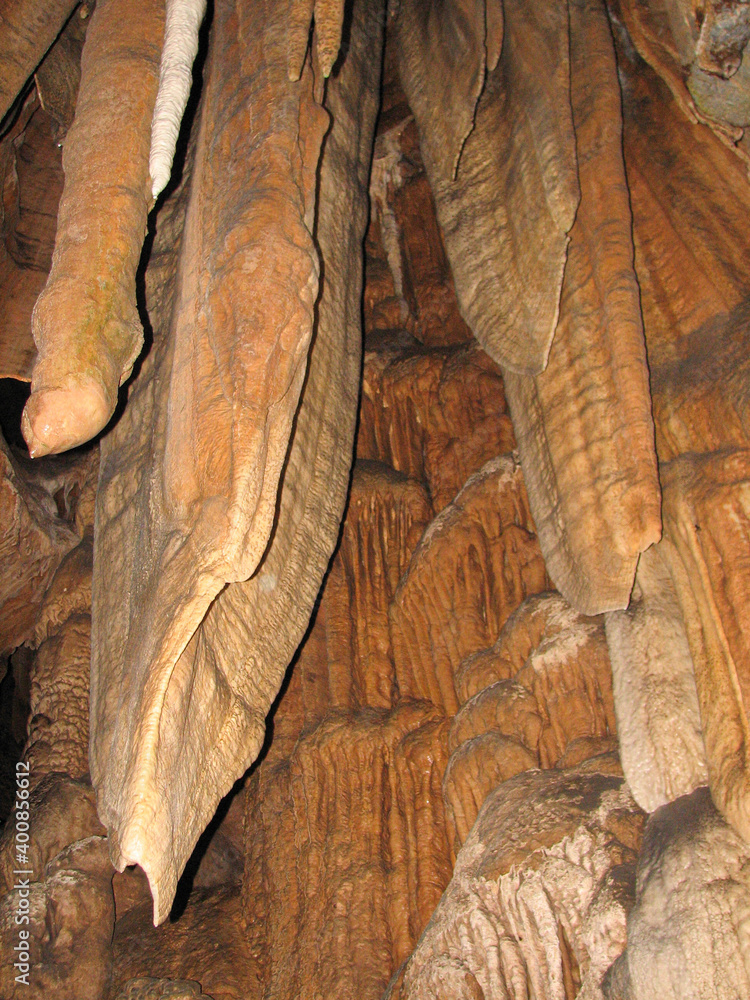 Danyang, South Korea - A formation inside Gosu Cave, a huge limestone ...