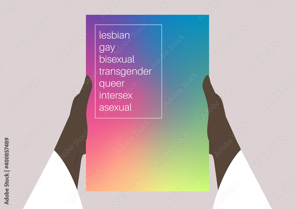 Multicoloured rainbow mesh gradient, lesbian, gay, bisexual ...