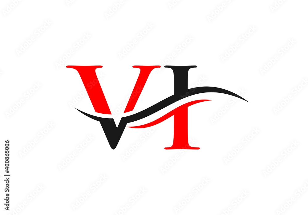 Initial linked letter VI logo design. Modern letter VI logo design ...