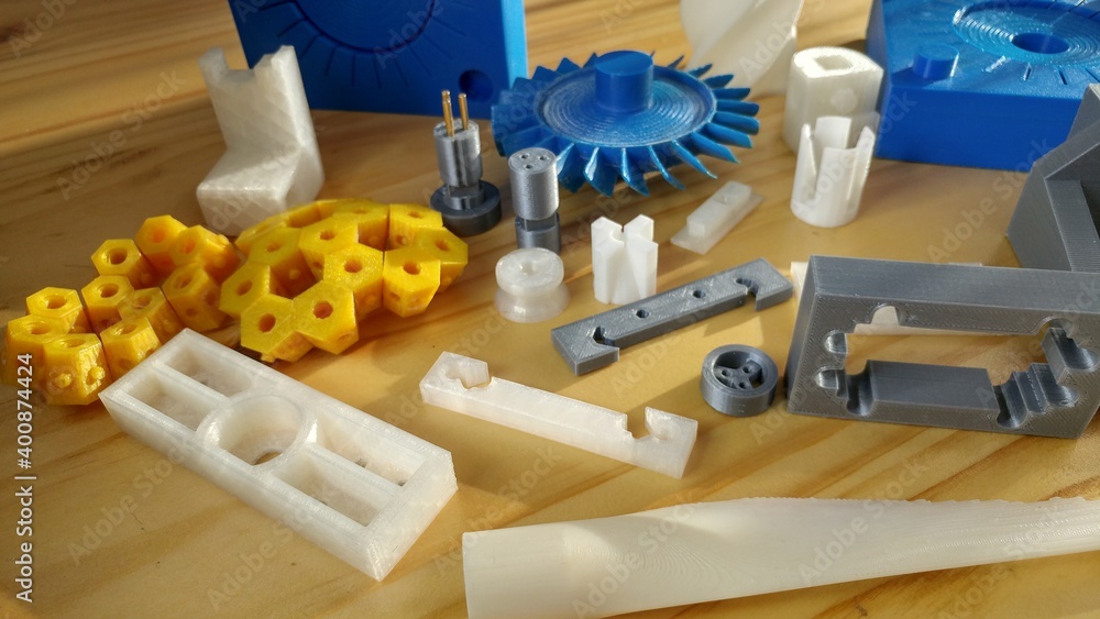 3d print, mechanical components in 3d printing, in thermoplastic ...
