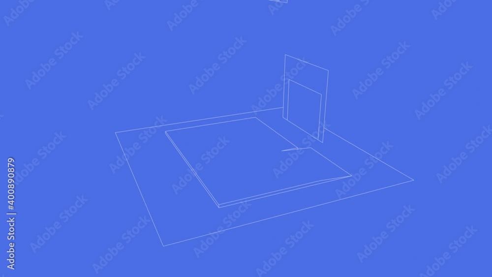 Vidéo Stock 3d animation of the house construction process. Details of ...