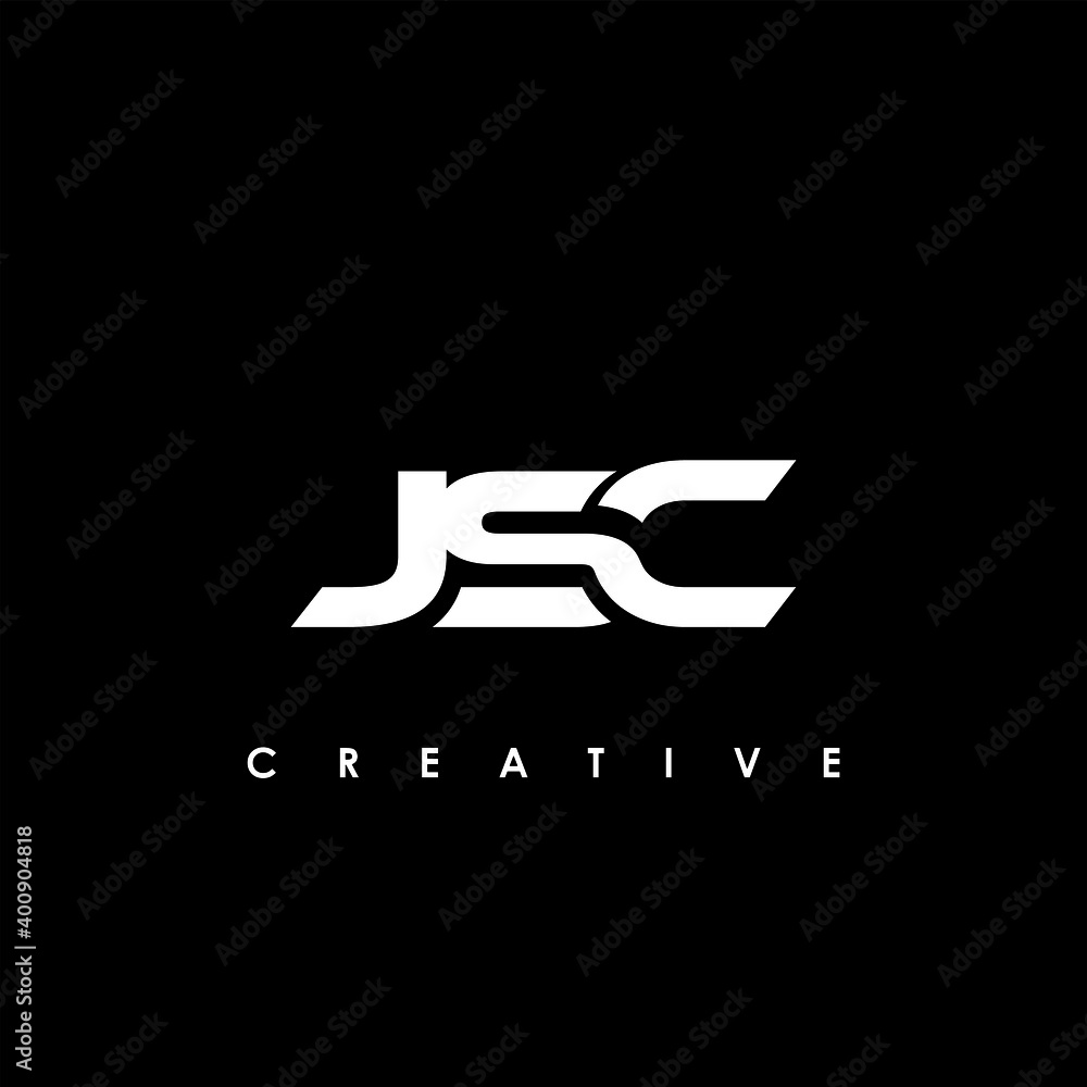 JSC Letter Initial Logo Design Template Vector Illustration Stock ...