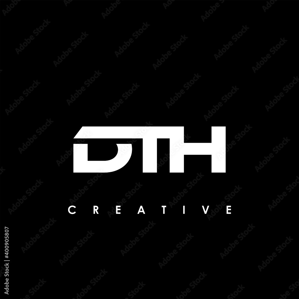 DTH Letter Initial Logo Design Template Vector Illustration Stock ...