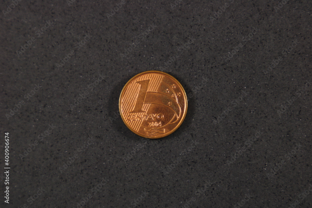 1 centavo - Brazilian coin Stock Photo | Adobe Stock
