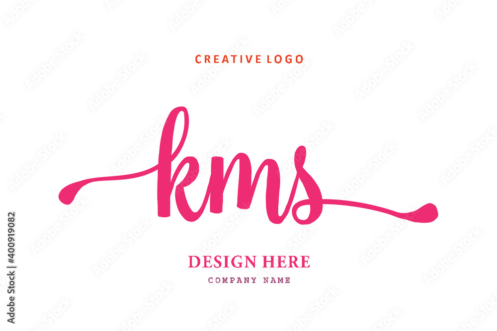 KMS lettering logo is simple, easy to understand and authoritative ...