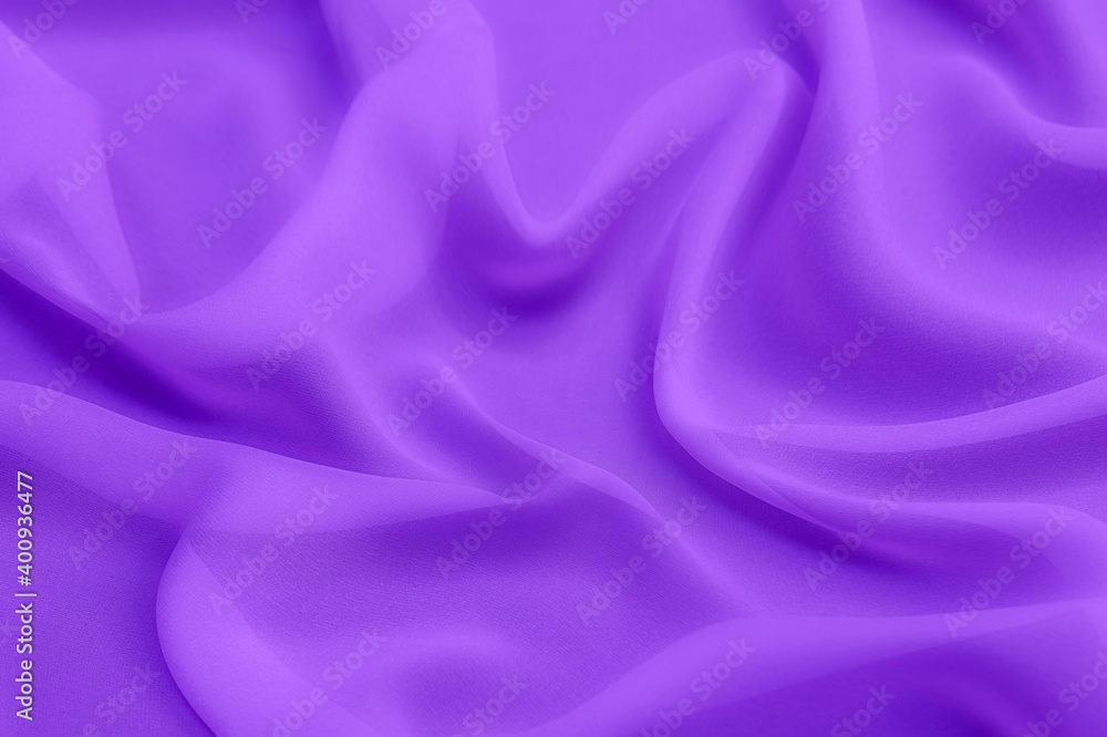 .Beautiful elegant wavy violet purple satin silk luxury cloth fabric ...