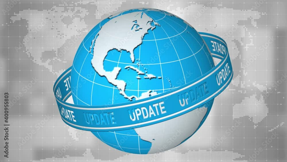 UPDATE banner motion - lettering movement on a ribbon around the ...