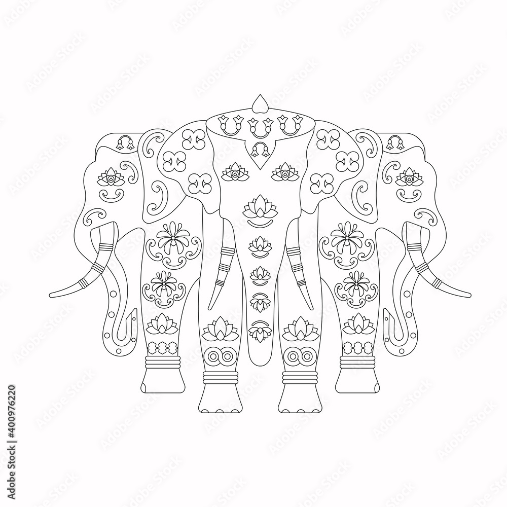 The elephant Erawan- Airavata is a character in Hindu mythology, the ...