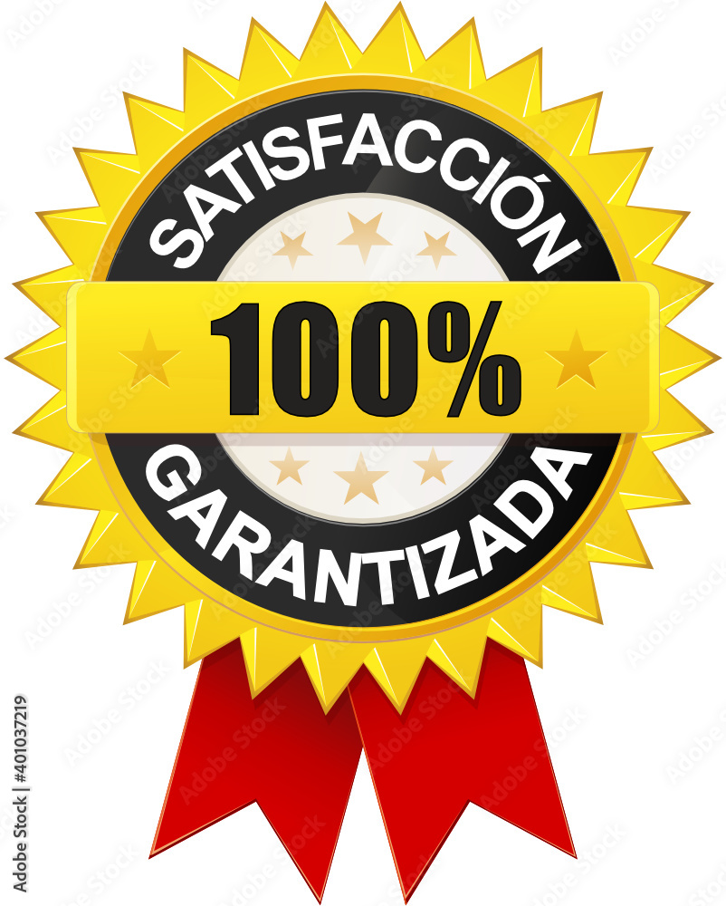 Insignia de garantía de satisfacción del 100% Stock Vector | Adobe Stock Insignia de garantía de satisfacción del 100% Stock Vector | Adobe Stock