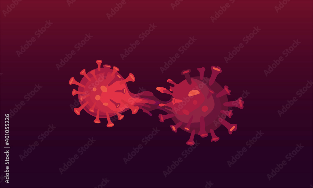 Covid-19 mutation. New variant of coronavirus. Changing genetic ...