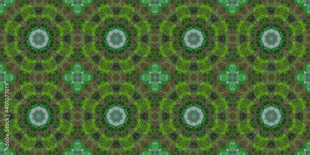 Vintage green stained glass window. Background and texture Stock ...