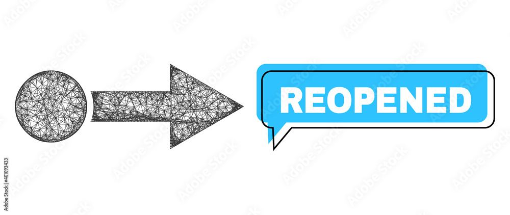 Conversation Reopened blue bubble frame and crossing mesh pull right ...