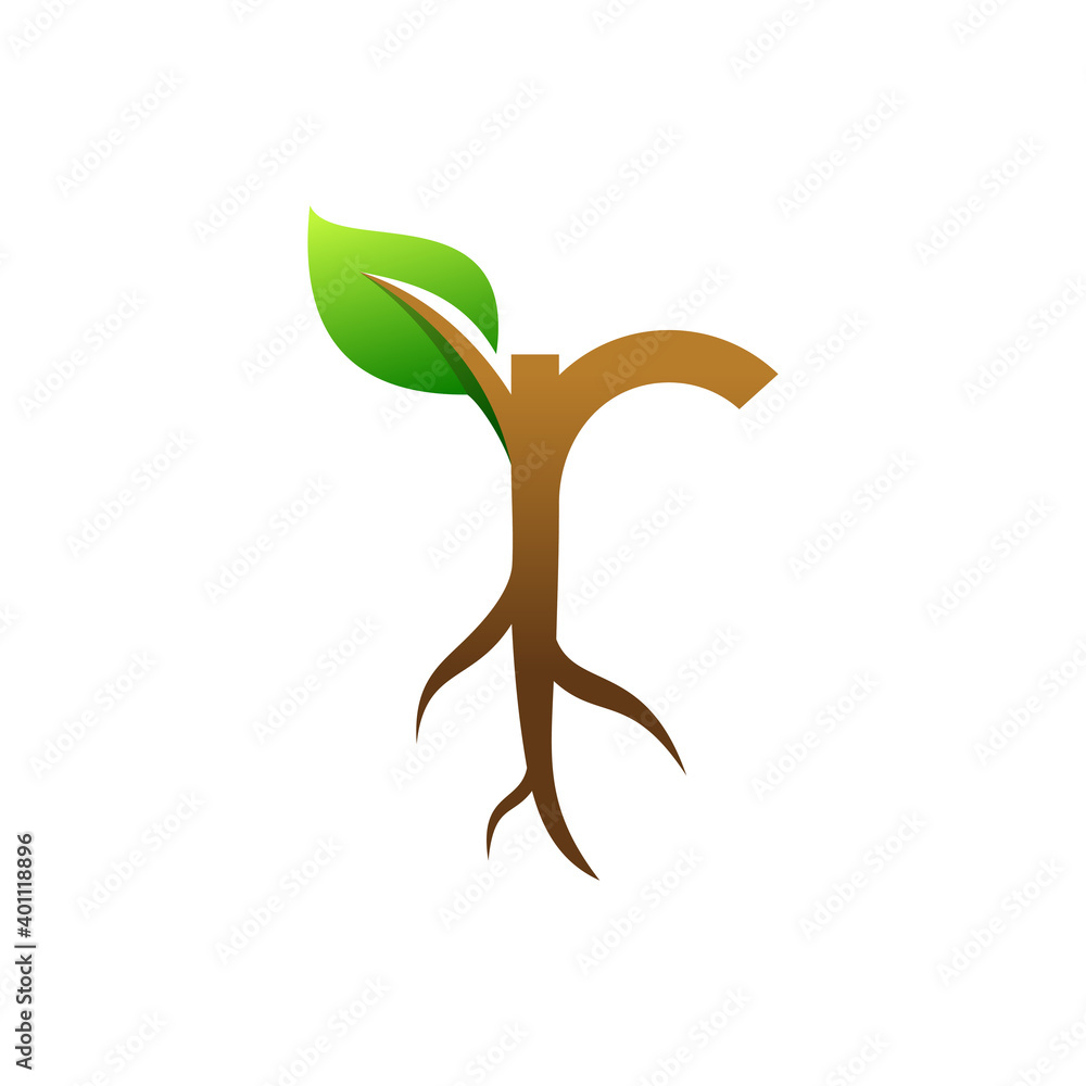 root letter r logo concept Stock Vector | Adobe Stock