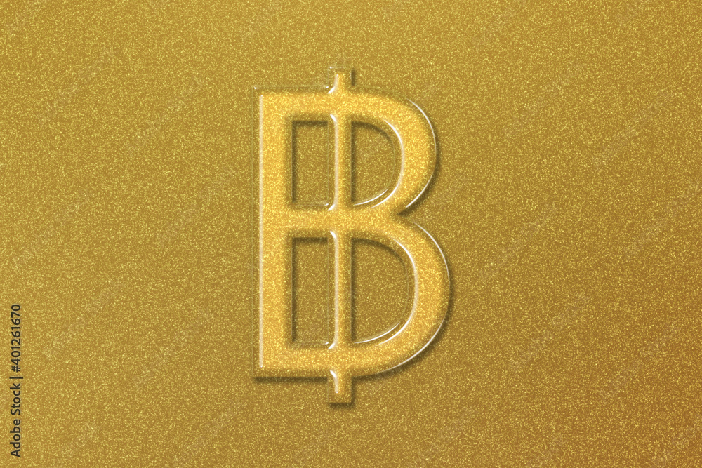 Thai Baht, THB Baht currency, Monetary currency symbol Stock ...