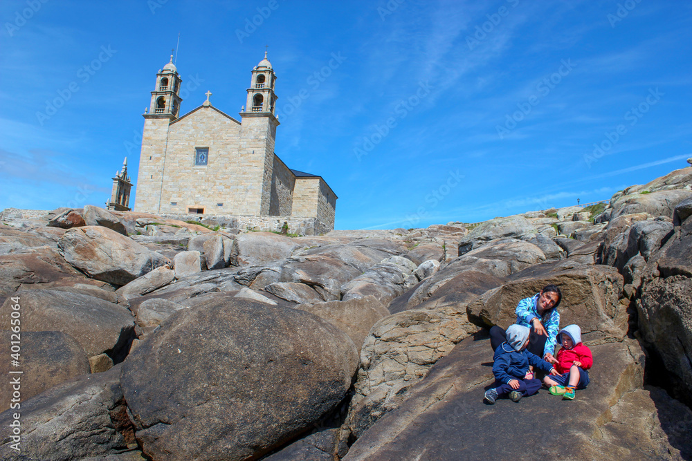 Santuario de la Virgen de la Barca en Mugia, Galicia. Donde el Camino ...