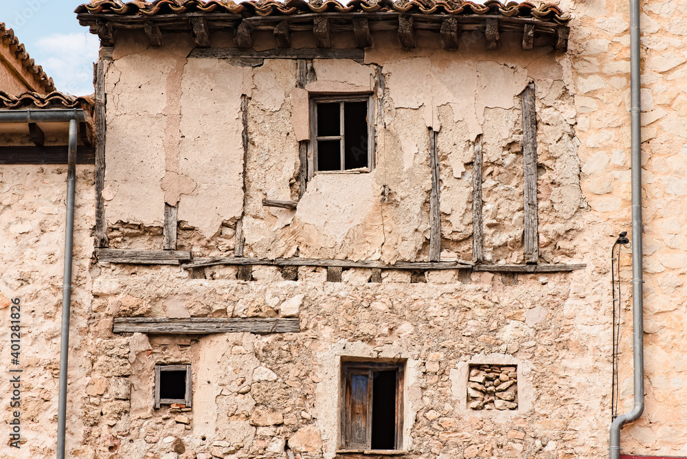 Crumbling Old Stone Wall