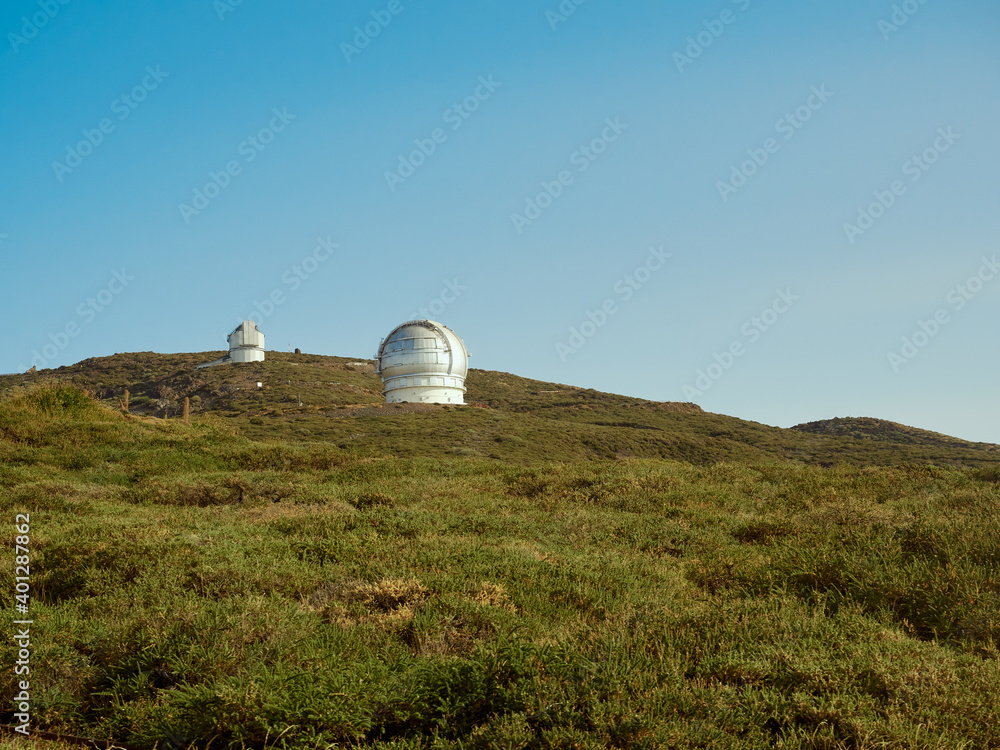 Largest optical reflecting telescope Gran Telescopio Canarias located ...