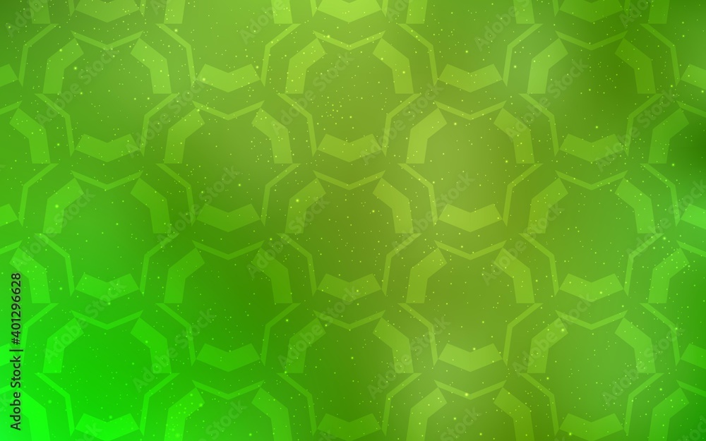 Light Green, Yellow vector layout with wry lines. Colorful illustration ...