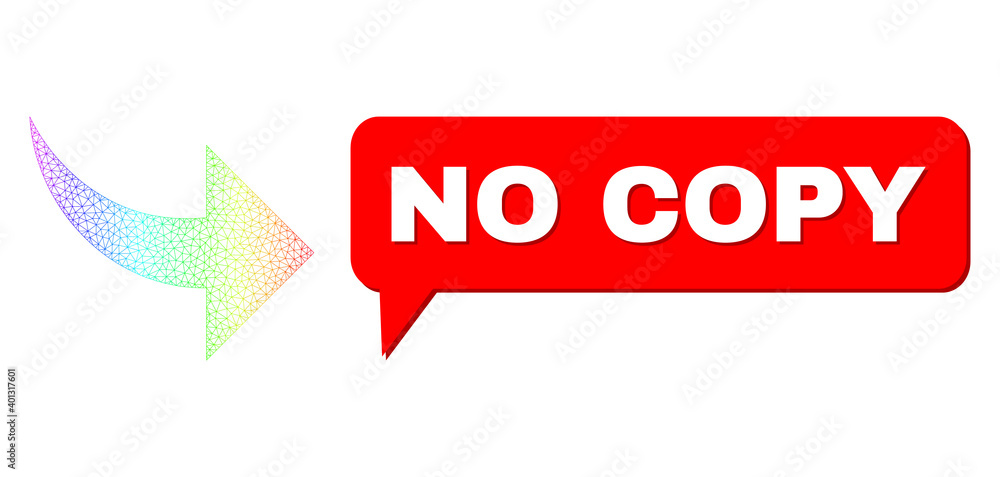 No Copy and redo vector. Spectrum colorful net redo, and speech No Copy ...