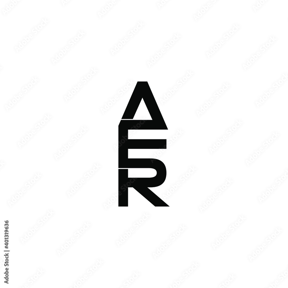 aer letter original monogram logo design Stock Vector | Adobe Stock