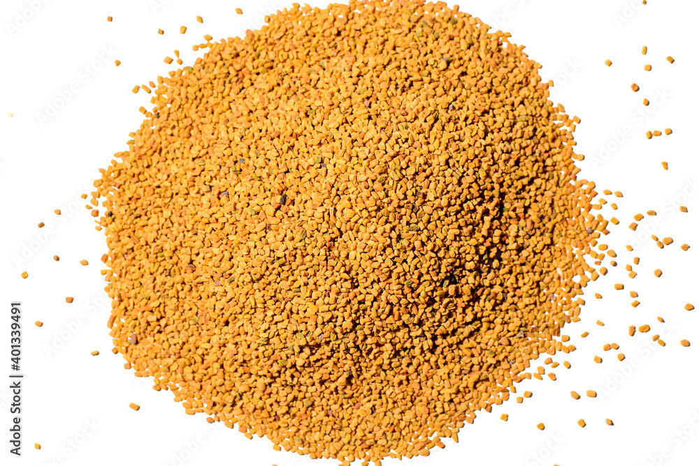 Heap of Helba Egyptian tea isolated on white background, top view ...