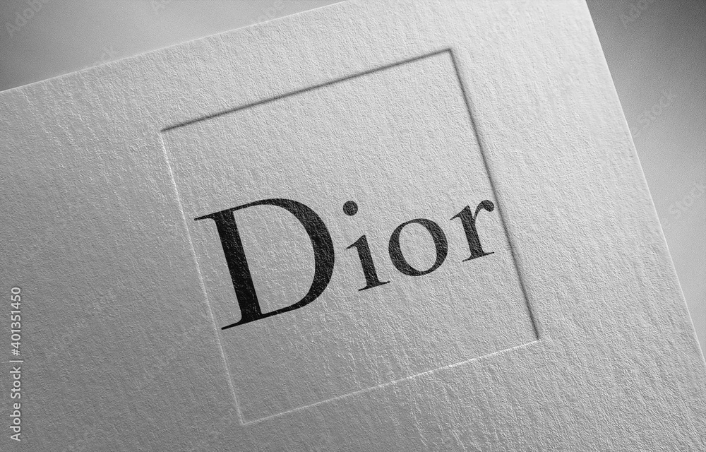 Dior logo icon paper texture Stock Photo | Adobe Stock