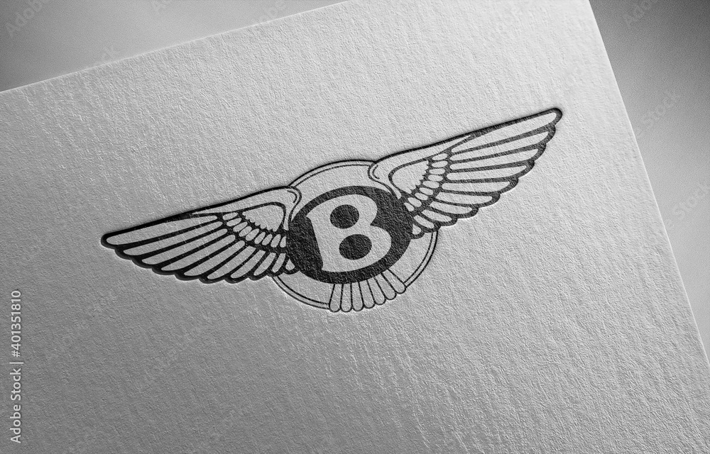 Bentley logo icon paper texture Stock Photo | Adobe Stock