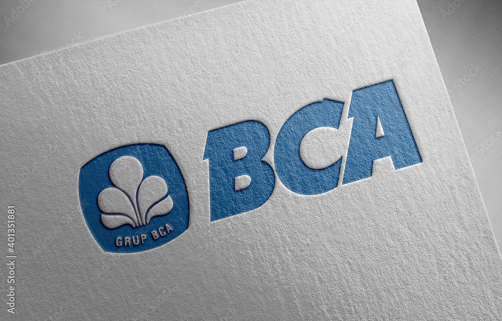 Bank central asia logo icon paper texture Stock Photo | Adobe Stock