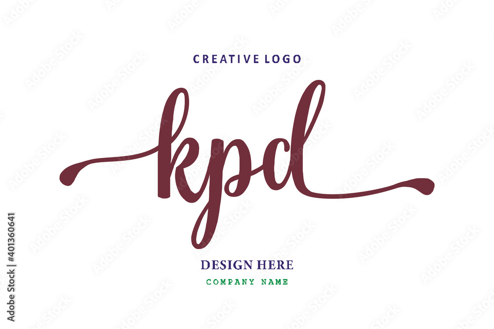 KPD lettering logo is simple, easy to understand and authoritative ...