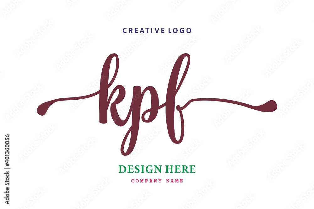 KPF lettering logo is simple, easy to understand and authoritative ...