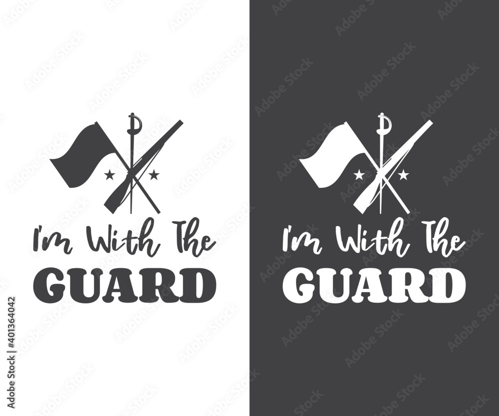 Marching Band Quote Design, I am with the guard Printable Vector Stock ...