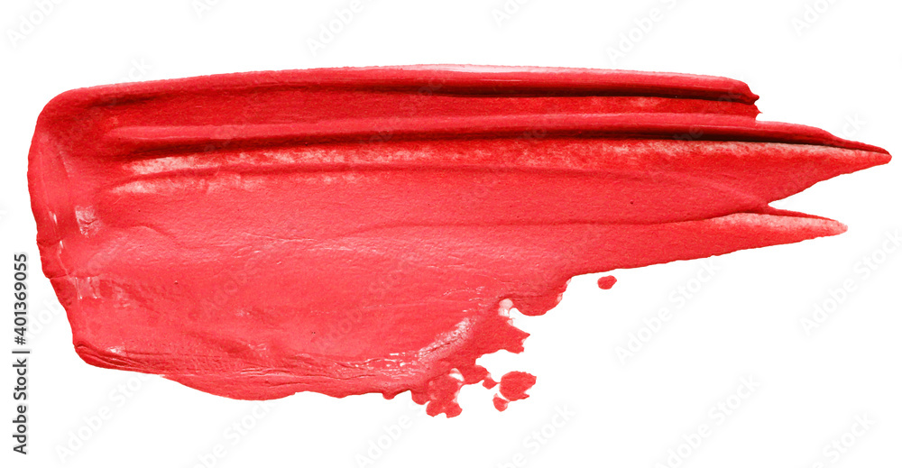 Vector red paint texture isolated on white - acrylic banner for Your ...