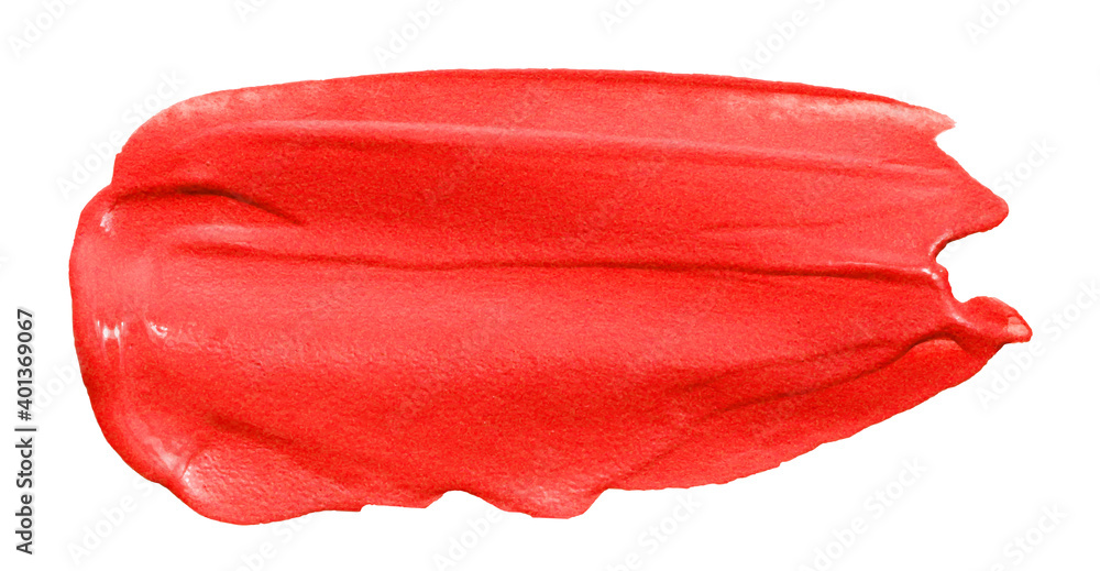 Vector red paint texture isolated on white - acrylic banner for Your ...