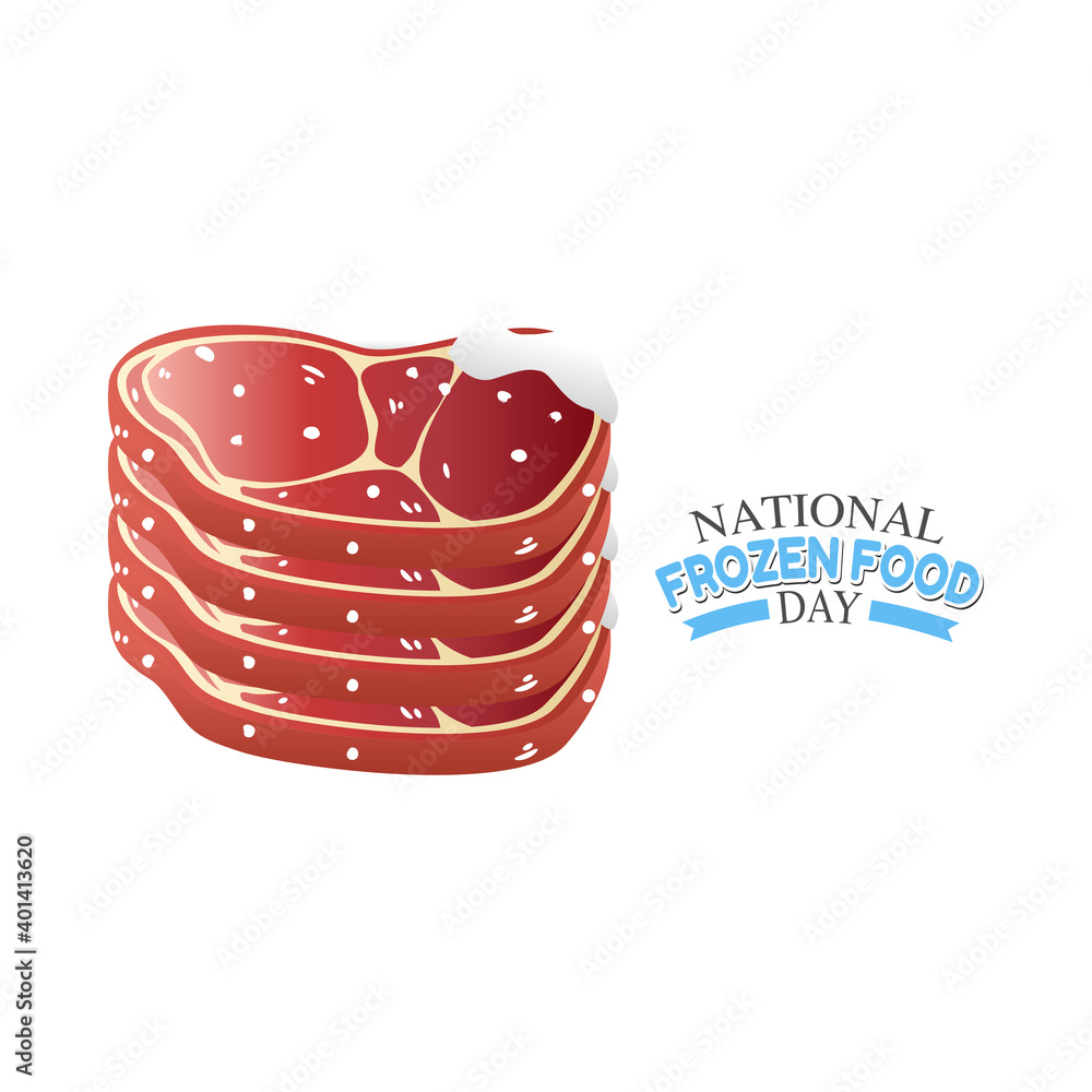 vector graphic of national frozen food day good for frozen food day ...