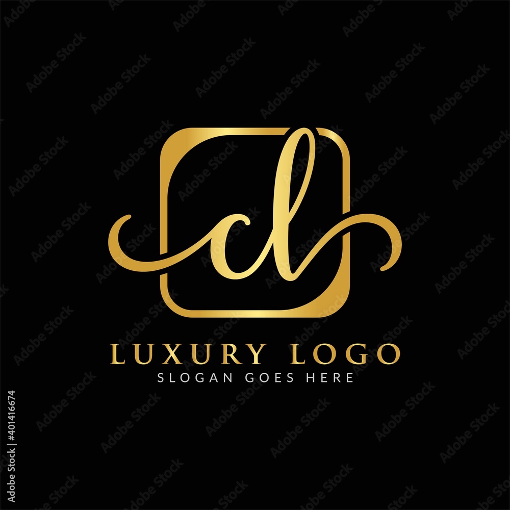 Initial CL Letter Logo Creative Modern Typography Vector Template ...