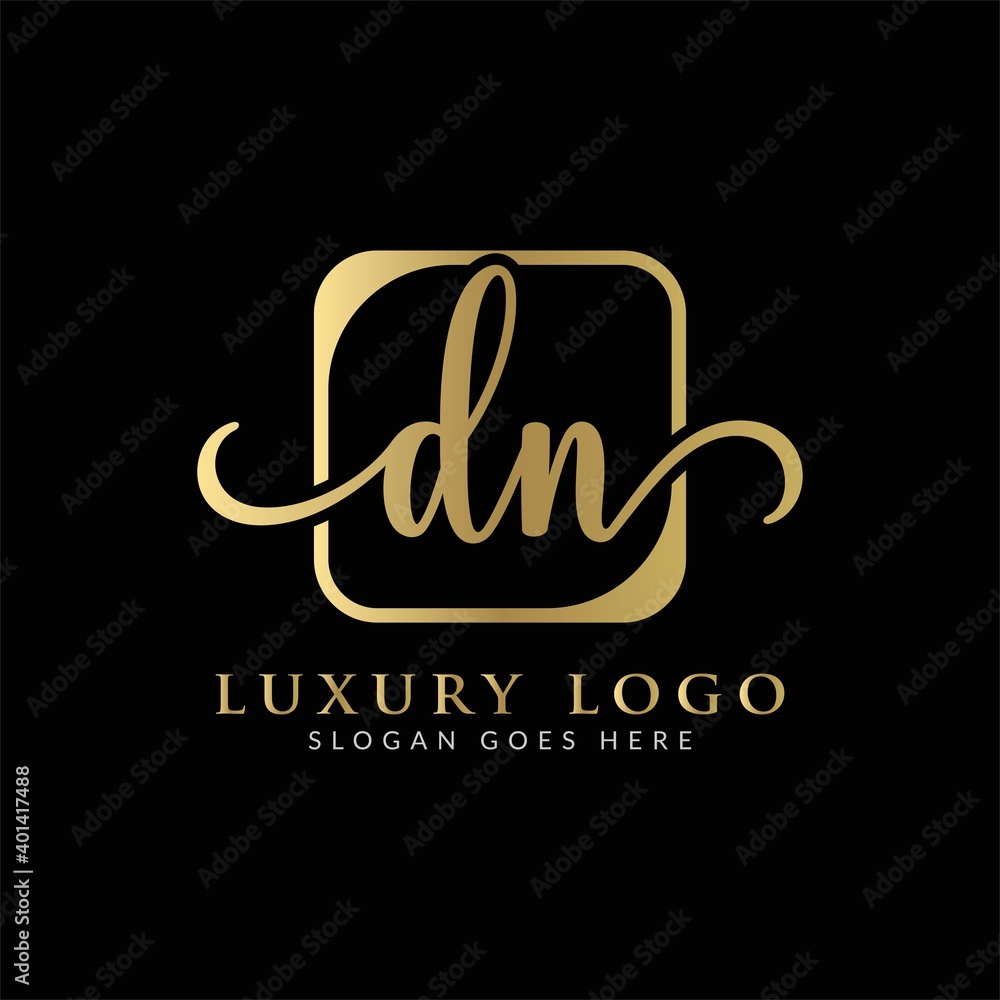 Initial DN Letter Logo Creative Modern Typography Vector Template ... Initial DN Letter Logo Creative Modern Typography Vector Template ...