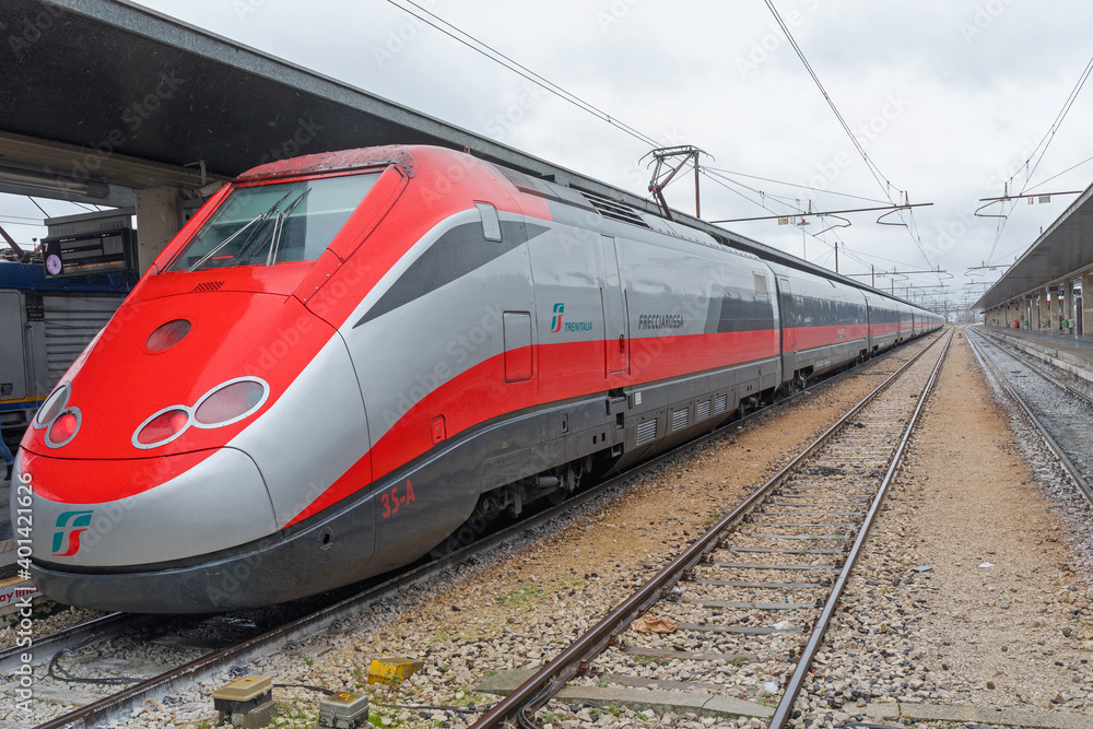 Frecciarossa Train at Station in Venice Italy Stock Photo | Adobe Stock