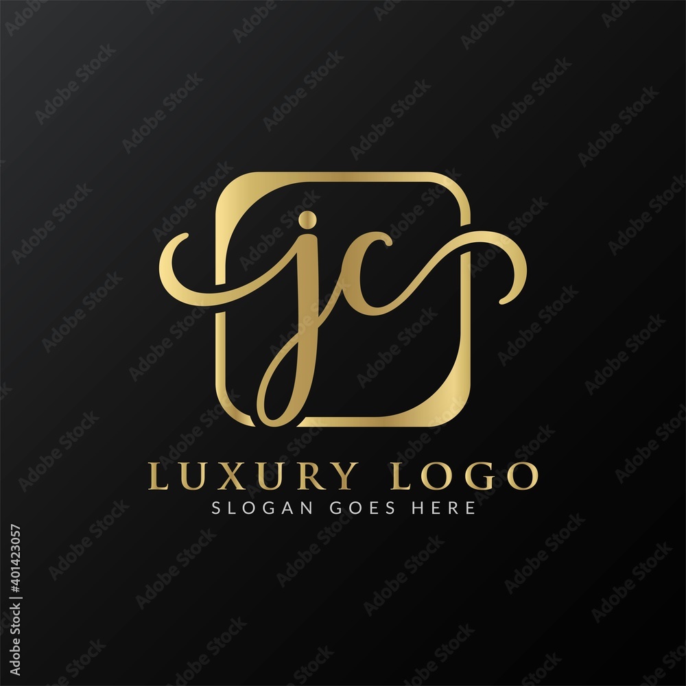 Creative letter JC Logo Design Vector Template. Initial Luxury Letter ...