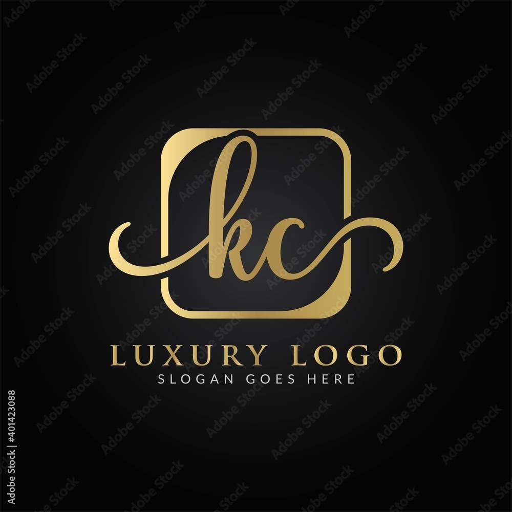 Linked Letter KC Logo Design vector Template. Creative Abstract KC ...