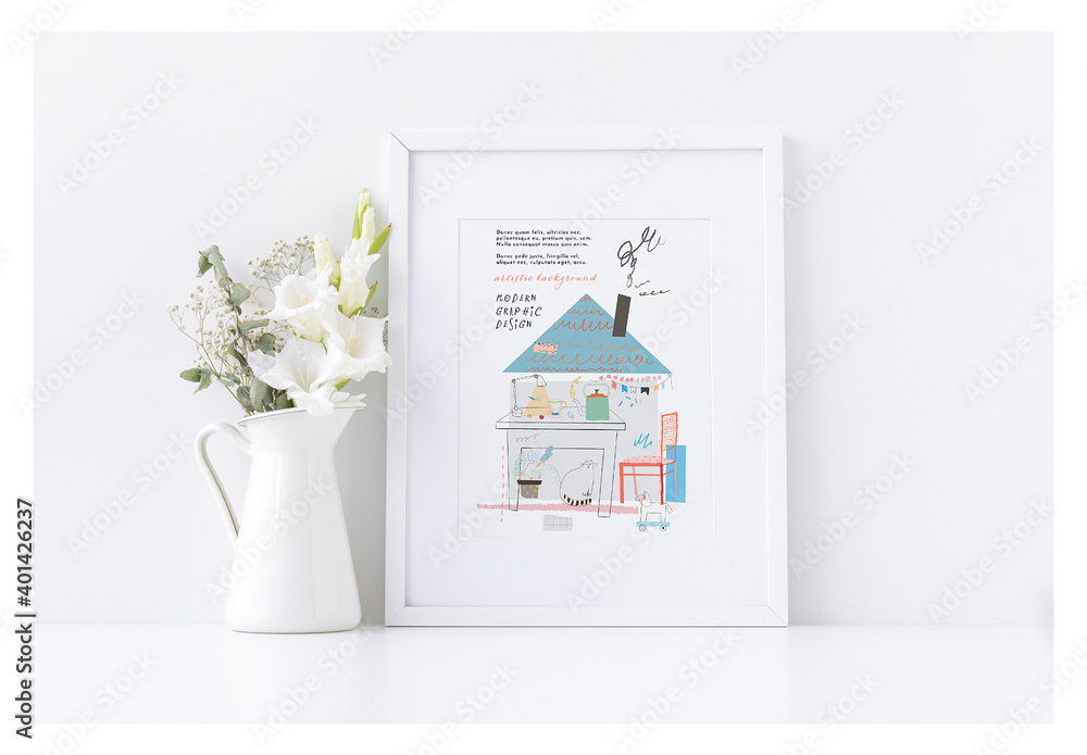 Creative Poster Layout About Home Stock Template | Adobe Stock
