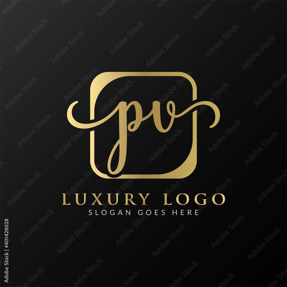 Initial PV Letter Logo Design Modern Typography Vector Template ... Initial PV Letter Logo Design Modern Typography Vector Template ...